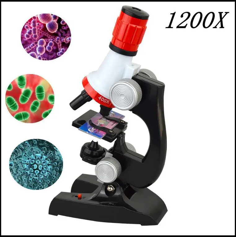 1200x Zoom Illuminated Student Monocular Plastic Biological Science ...