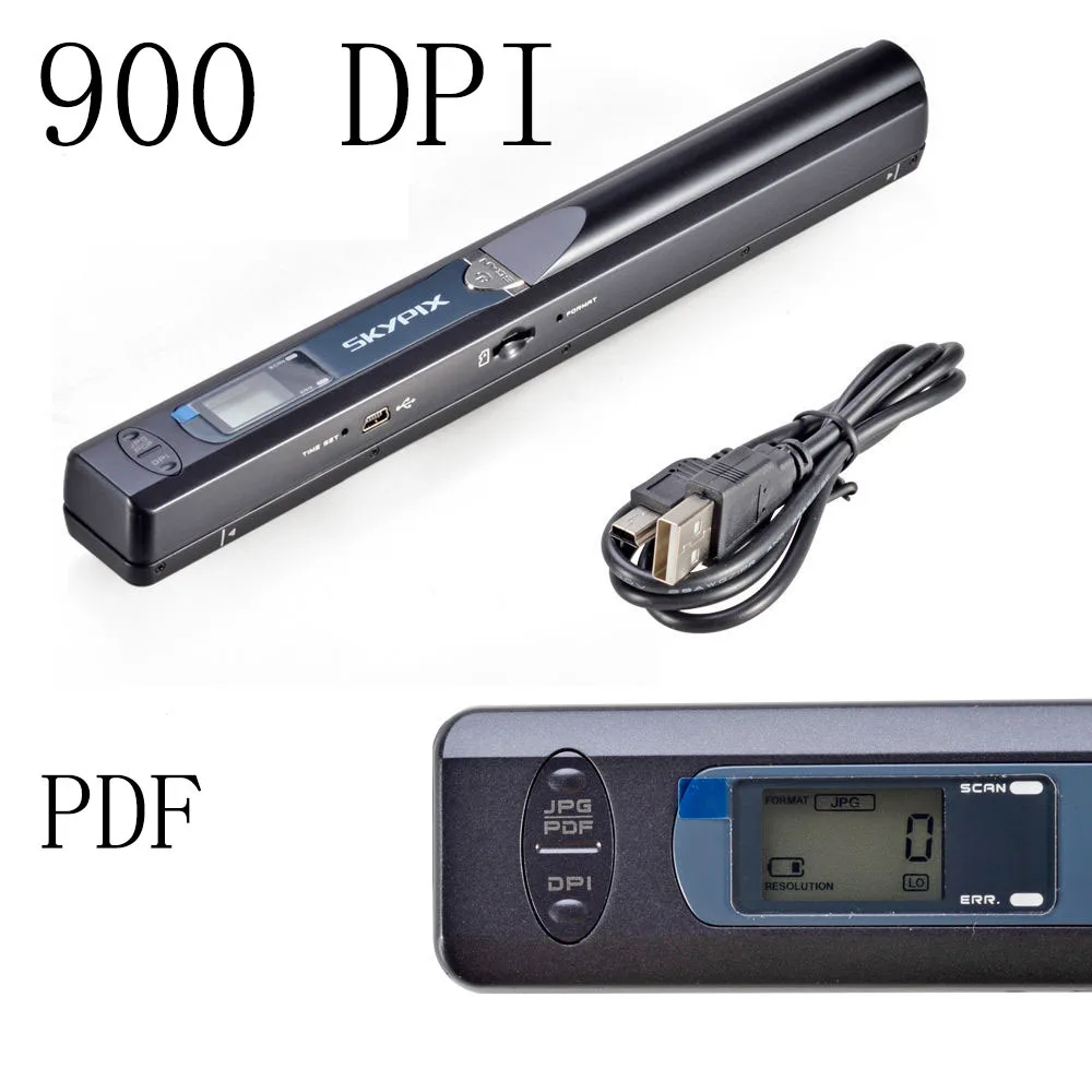 Original Skypix TSN415 Scanner 900DPI HandyScan Portable Scanner Handy ...