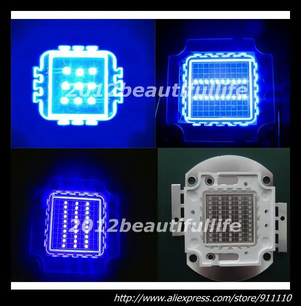 High Quality 10W 20W 30W 50W 100W Royal Blue 450nm High Power LED Lamp ...