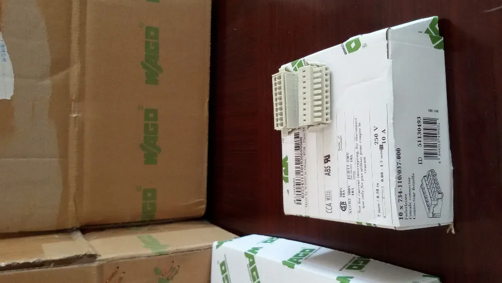 WAGO Female connector; 2 pole; pin spacing 5 mm / 0.197 in; 721 102/026 047 10PC/LOT|connector ...