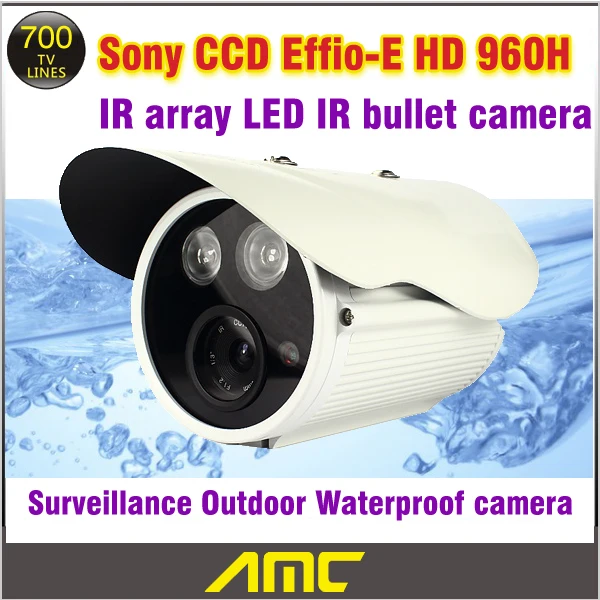 CCD Sony CCTV Camera 700TVL 24Pcs CCTV Security Camera Outdoor 2*Array ...