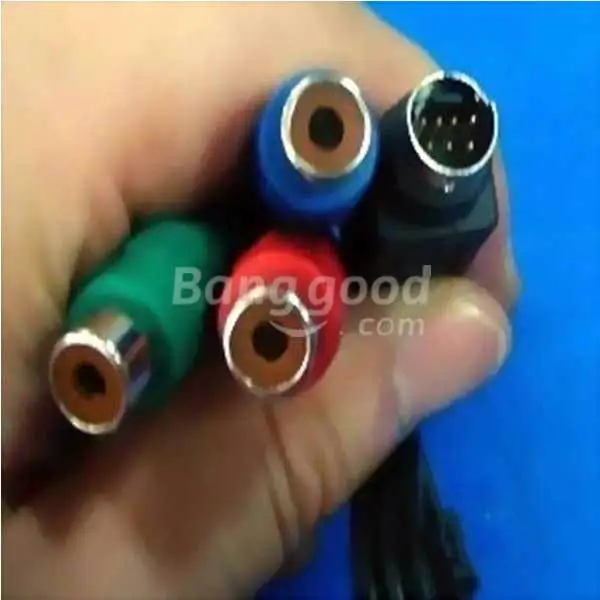 BuyGenton S Video 7Pin Male to 3RCA Female AV Convert Cable 21cm|cable ...