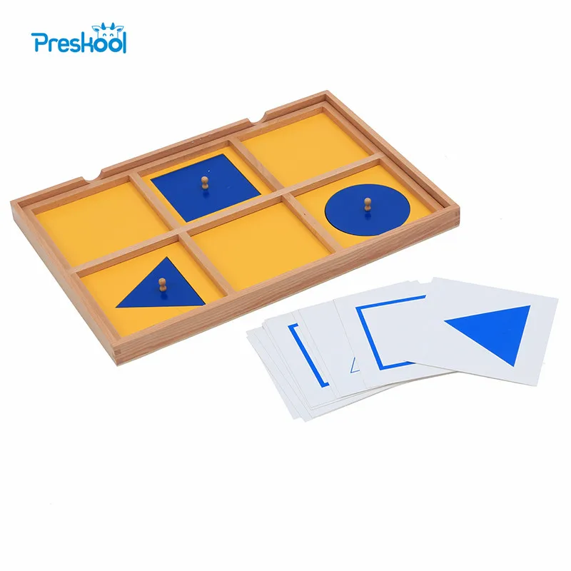 Montessori Sorting Wooden Tray | Geometric Cabinet Montessori - Baby ...