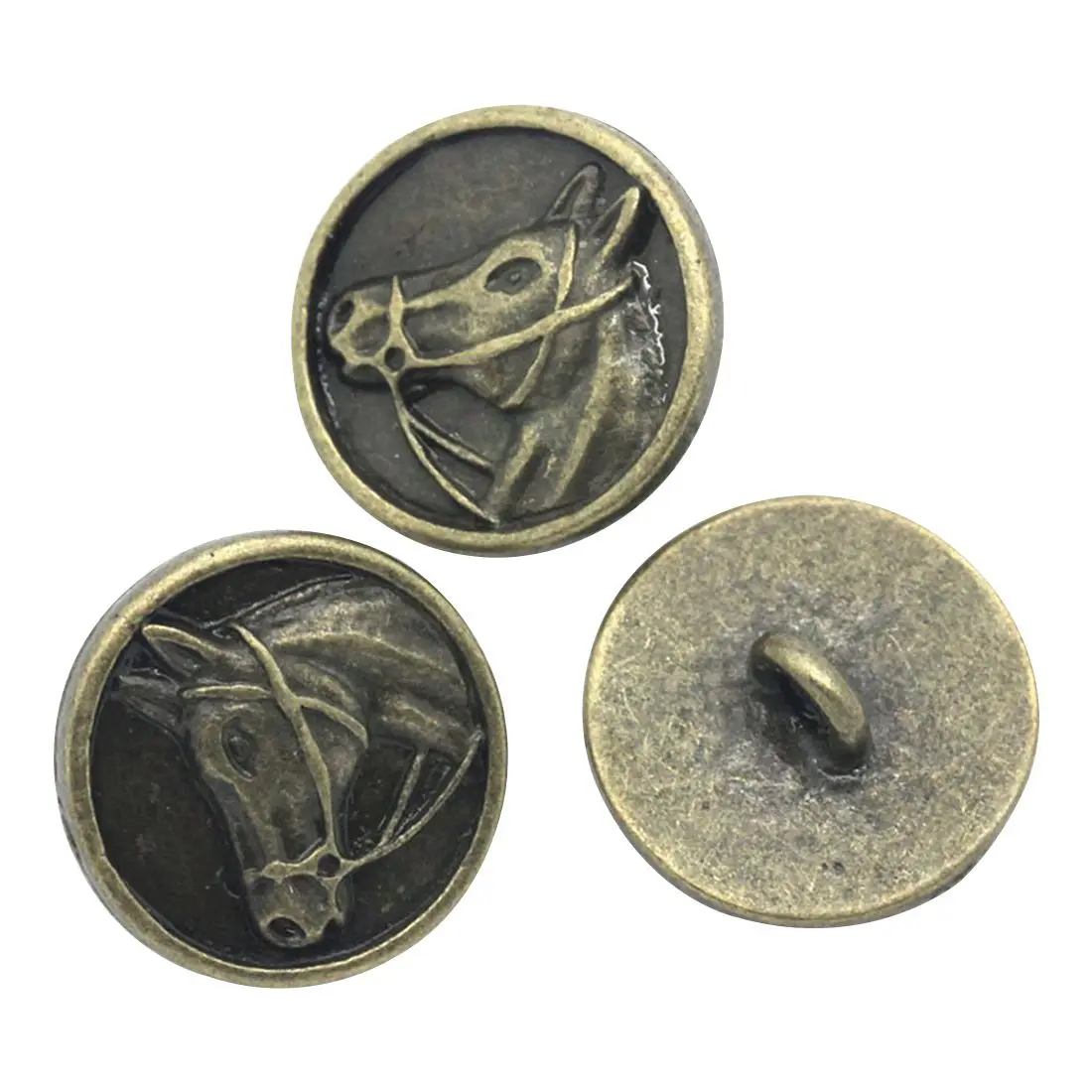 Metal Horse Buttons