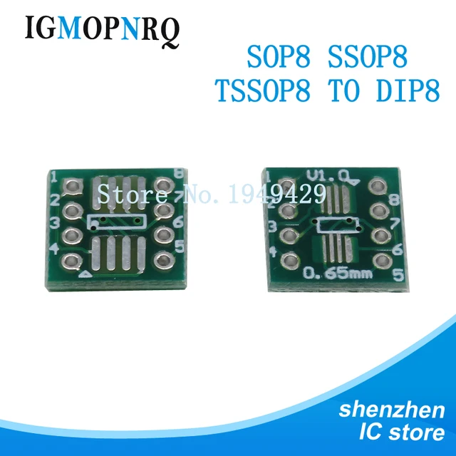10PCS PCB Board SMD Turn To DIP SOP MSOP SSOP TSSOP SOT23 8 10 14 16 20 ...