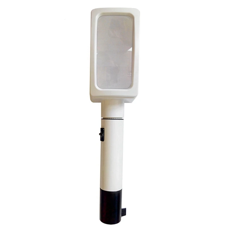 3X Illuminated Handheld Magnifier with Halogen Lamp Circular Tube ...