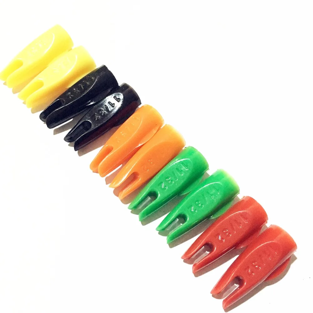 New-24Pcs-Arrow-Nocks-11-32-OD-8mm-Shaft-For-Wooden-Bamboo-Arrows ...