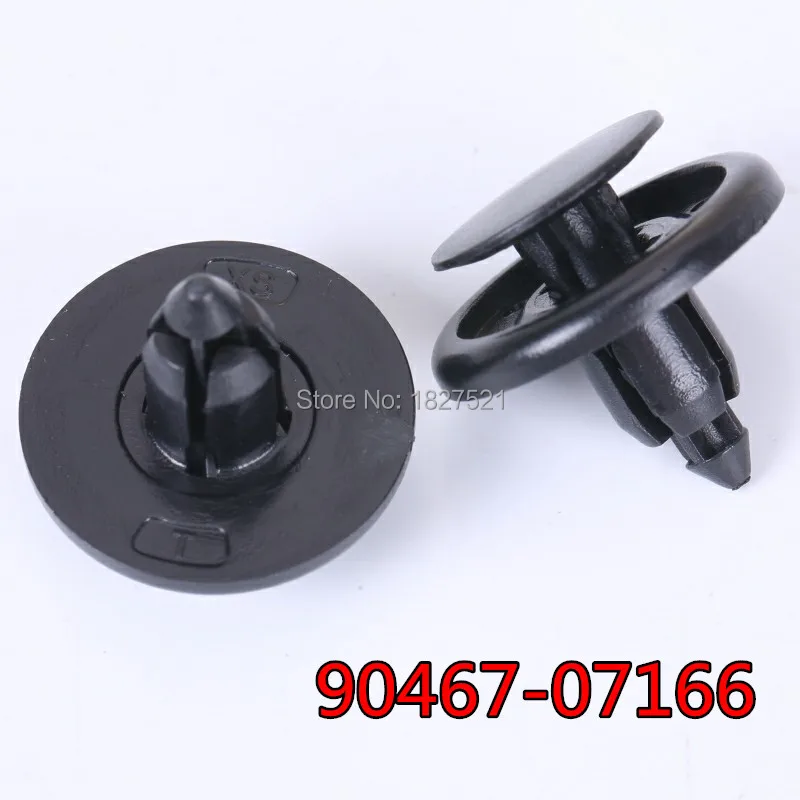 100 Pcs Car Fastener 7mm Dia Hole Push Retainer Rivets Clips for Toyota ...