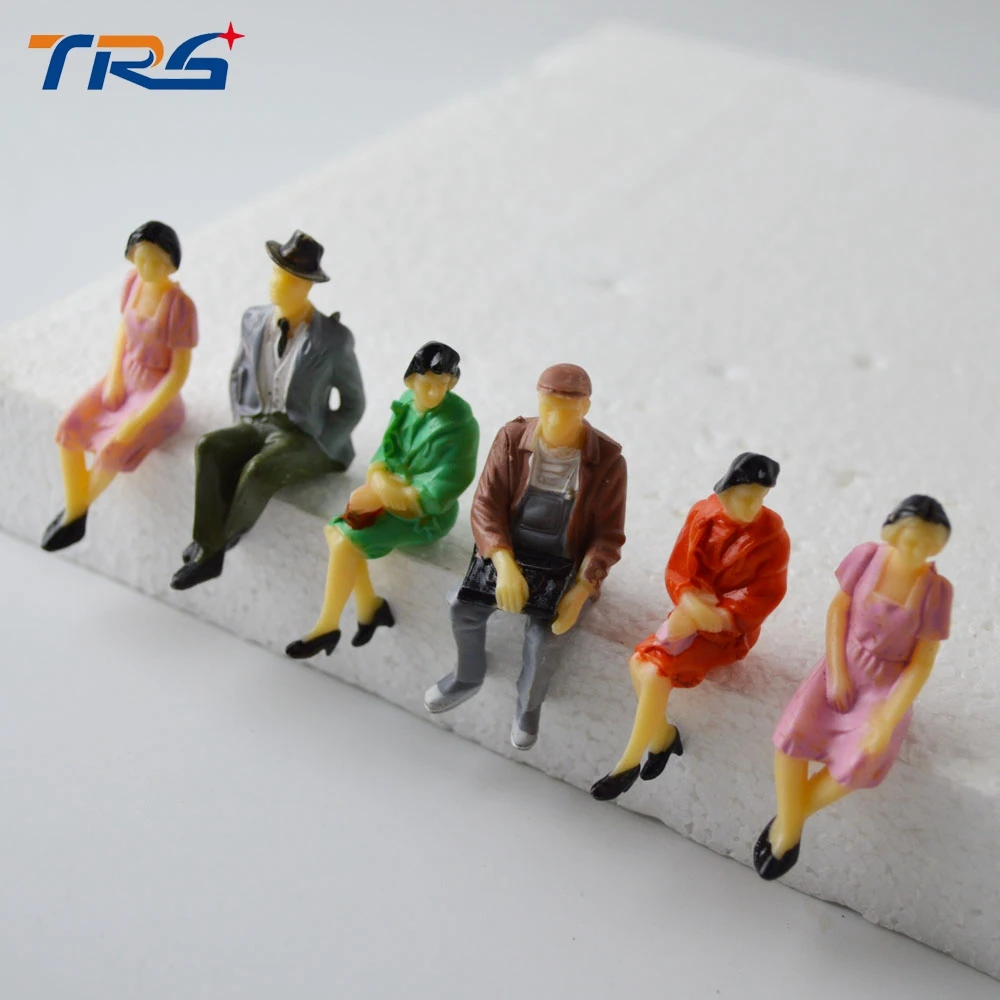 1:50 Scale Seated People 24pcs O Scale Model Railway Seated People ...