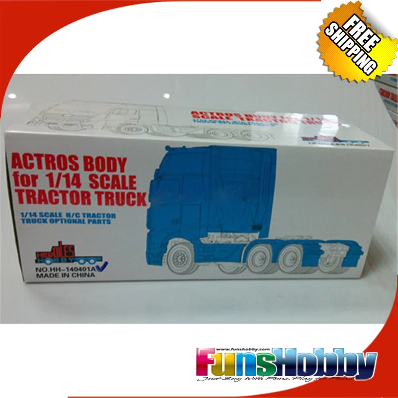 Hercules Actros 1/14 Scale RC Tractor Truck Body Shell Optional Parts ...