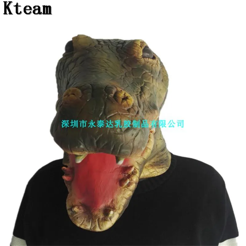 Hot New Realistic Creepy Scary Crocodile Mask Latex Full Face Adult ...