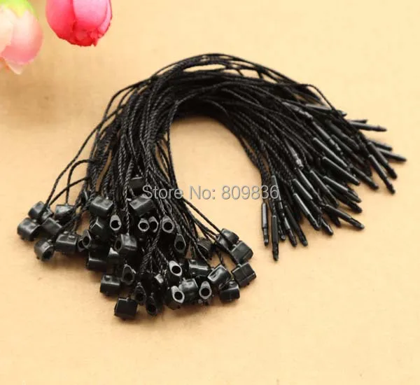 1000pcs/lot New Black Hang Tag String, Hang Tag Strings Cord For ...