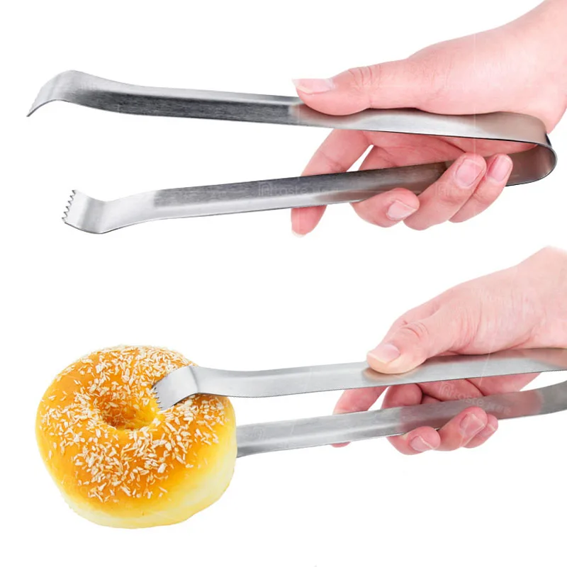 New Arrival 1pcs 24cm/9.45'' high quality Stainless Steel Food Tongs ...