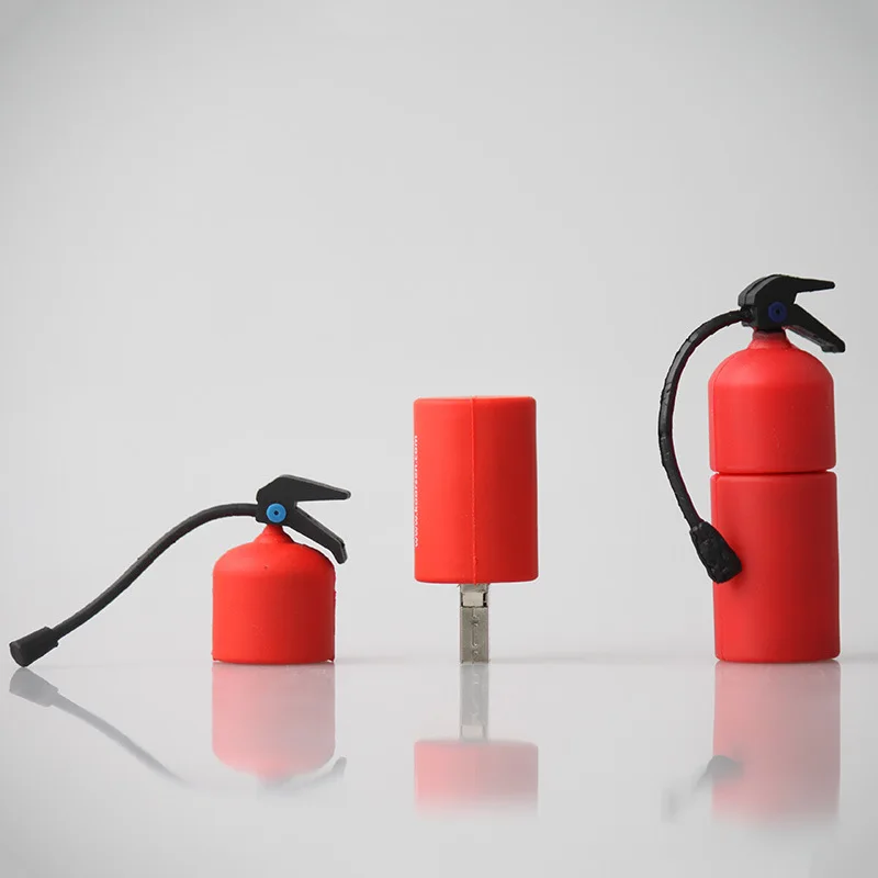 New Cartoon Custom Fire Extinguisher USB 2.0 Memory Flash Pendrive for ...