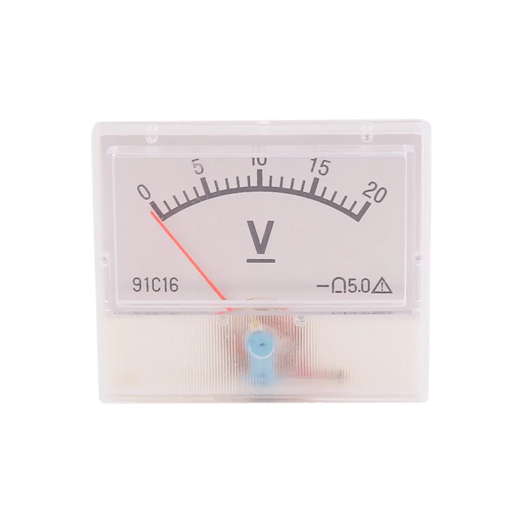 Professional DC 0-30V Analog Volt Voltage Panel Meter Voltmeter Gauge ...