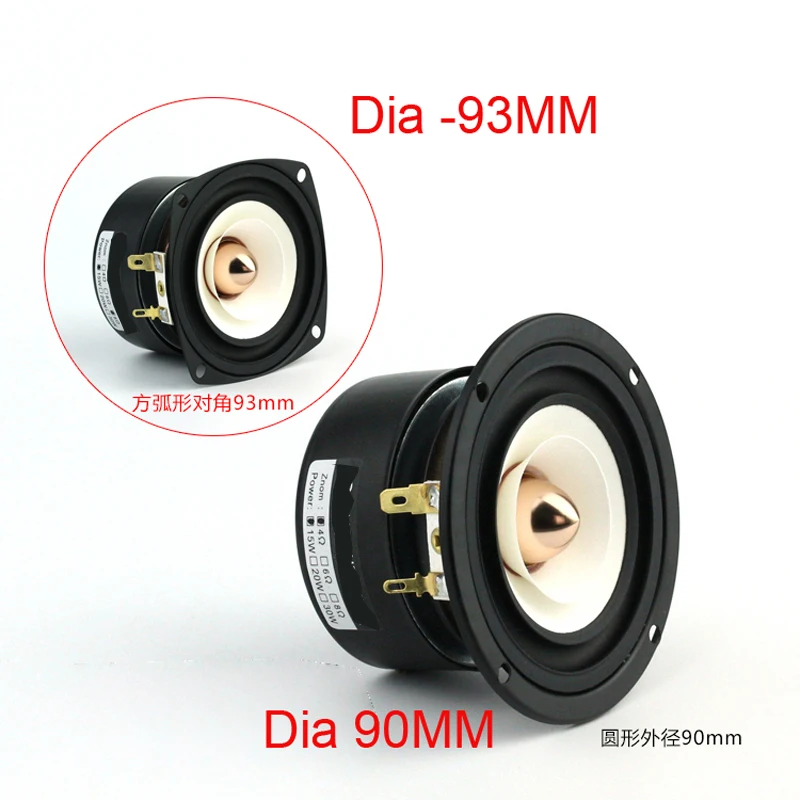 2-PCS-lot-Full-Range-3-inch-speaker-unit-tweeter-Midrange-bass ...