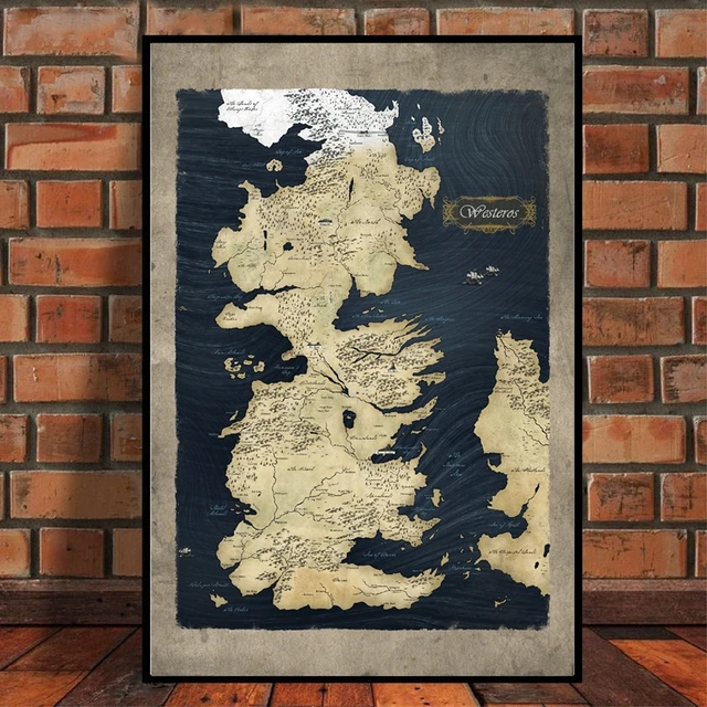 Game Of Thrones World Map Poster