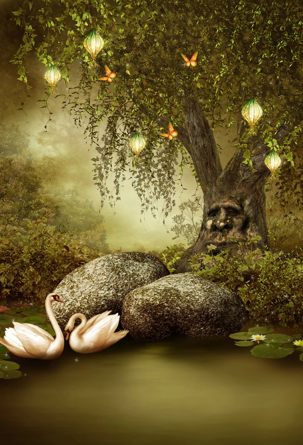 Fairy photography filming photobooth banner Backdrop Photo Background ...