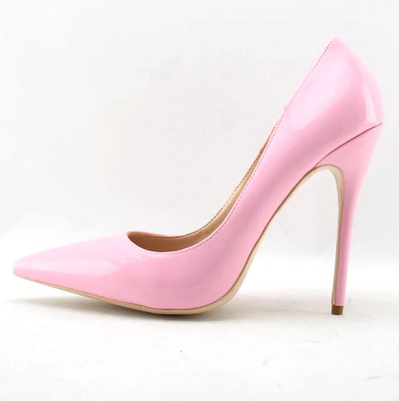 Classical-Patent-Leather-High-Heels-Stilettos-Party-Dress-Pumps-Solid ...
