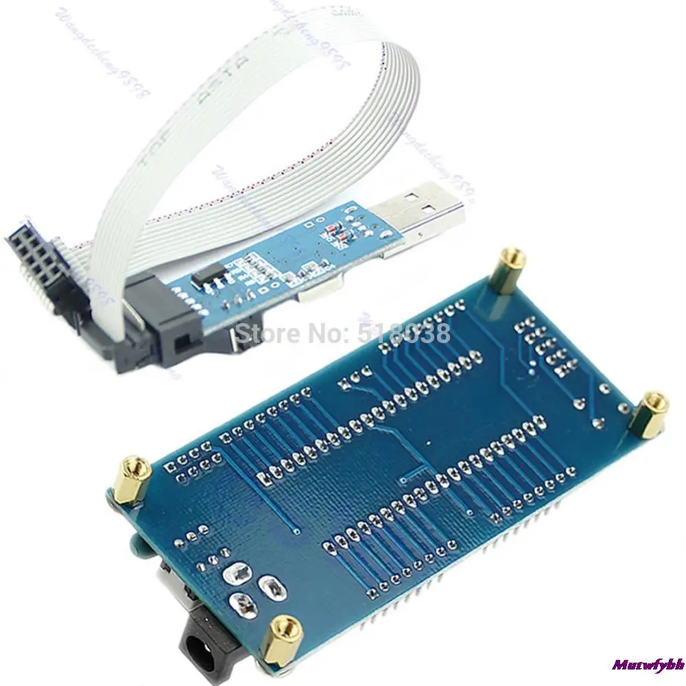 New 1set Atmel For Atmega16 Atmega32 Avr Minimum System Board Usb Isp Usbasp Programme Free