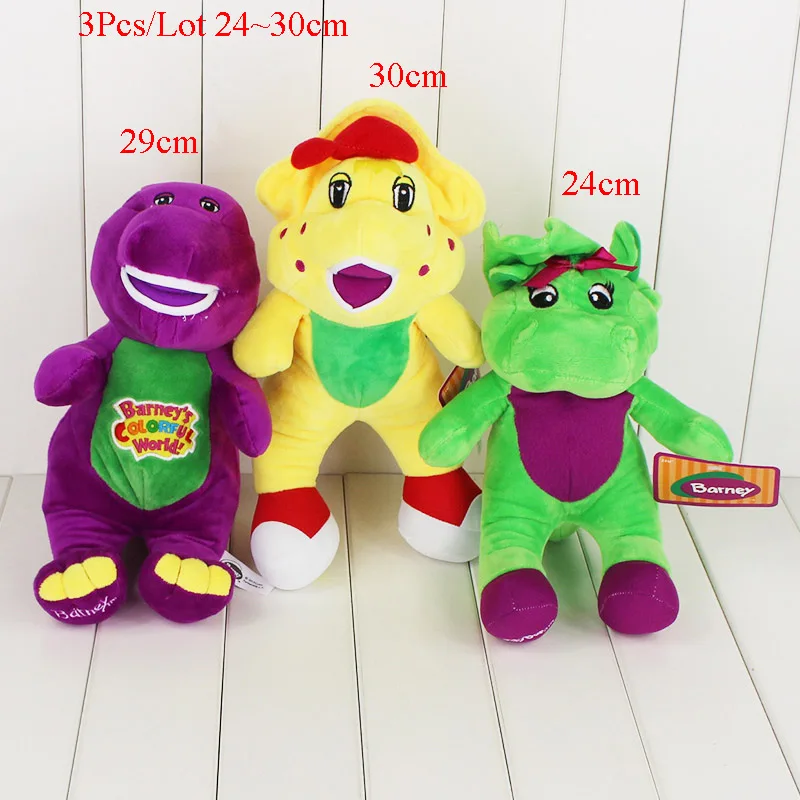 3 шт./партия, плюшевая игрушка с рисунком Барни и друзей, фиолетовая ...
