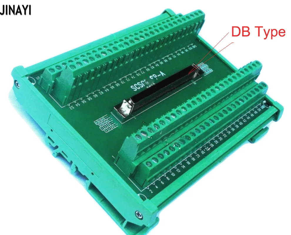 Scsi100 Scsi 100 Pin Db Type Block Breakout Terminal Pcb Board Adapter ...