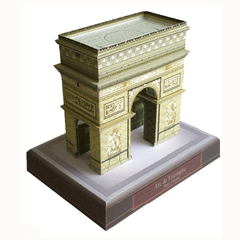 Arc de Triomphe Paris Fun 3d Paper Diy Miniature Model Kit Puzzle Toy ...
