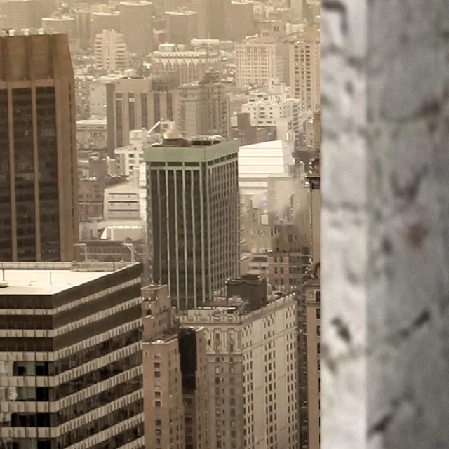 Modern Simple Mural Wallpaper 3D Stereo Geometry City Building Photo ...