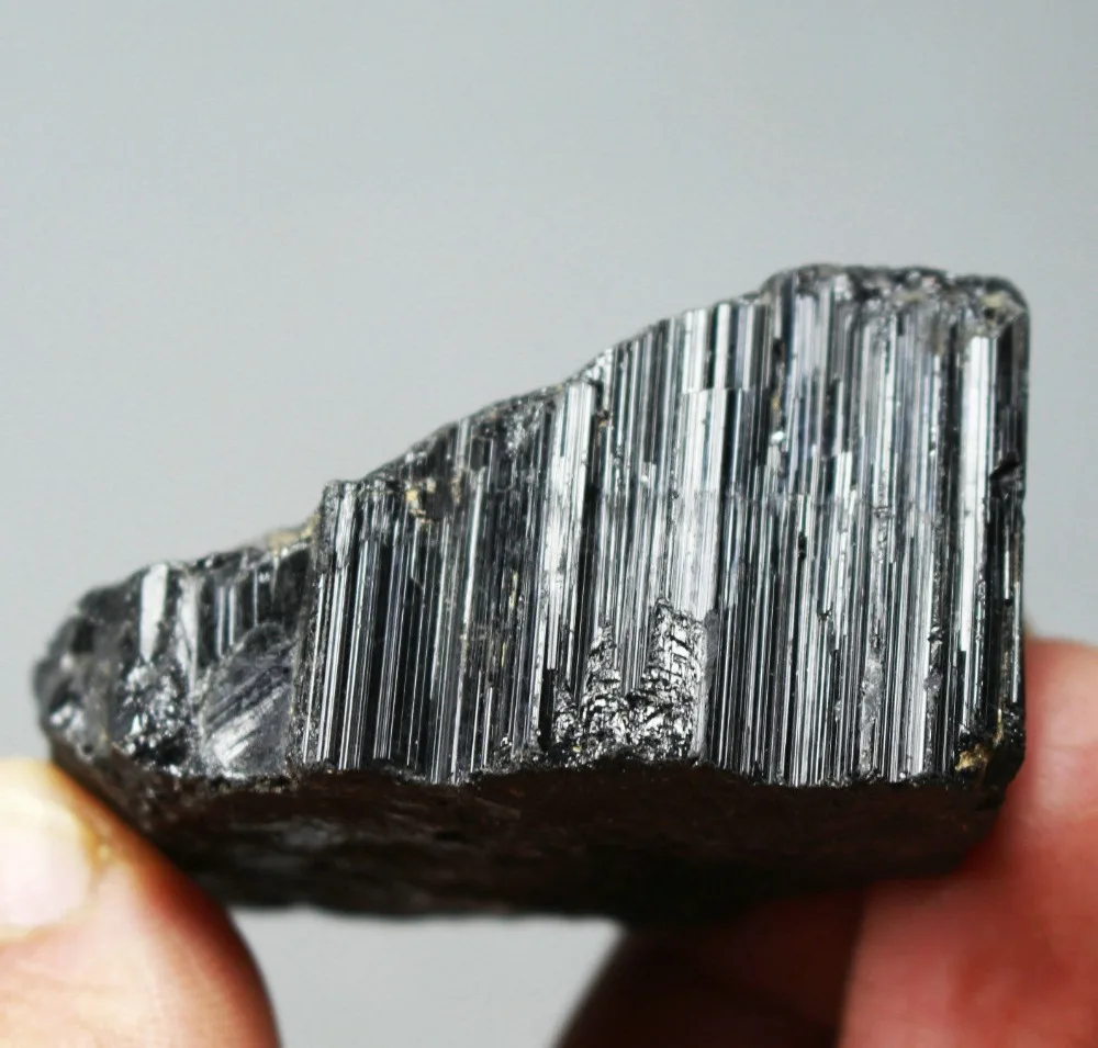 Natural De Cristal Turmalina Preta Áspera Pedra Rocha Mineral Specimen ...