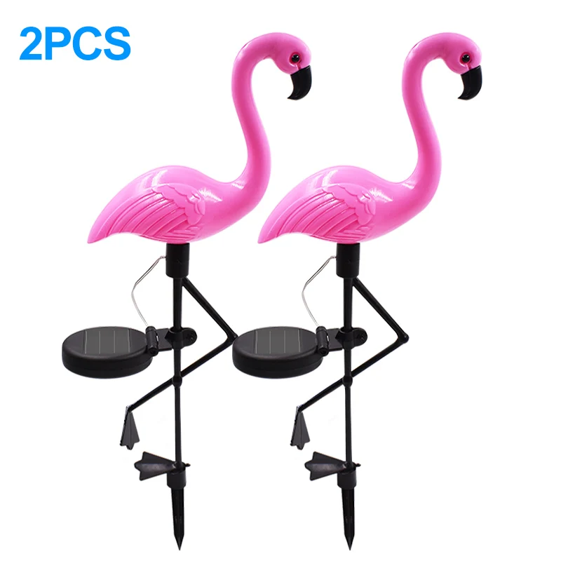 Solar Powered Pink Flamingo Lights - ShopHomy