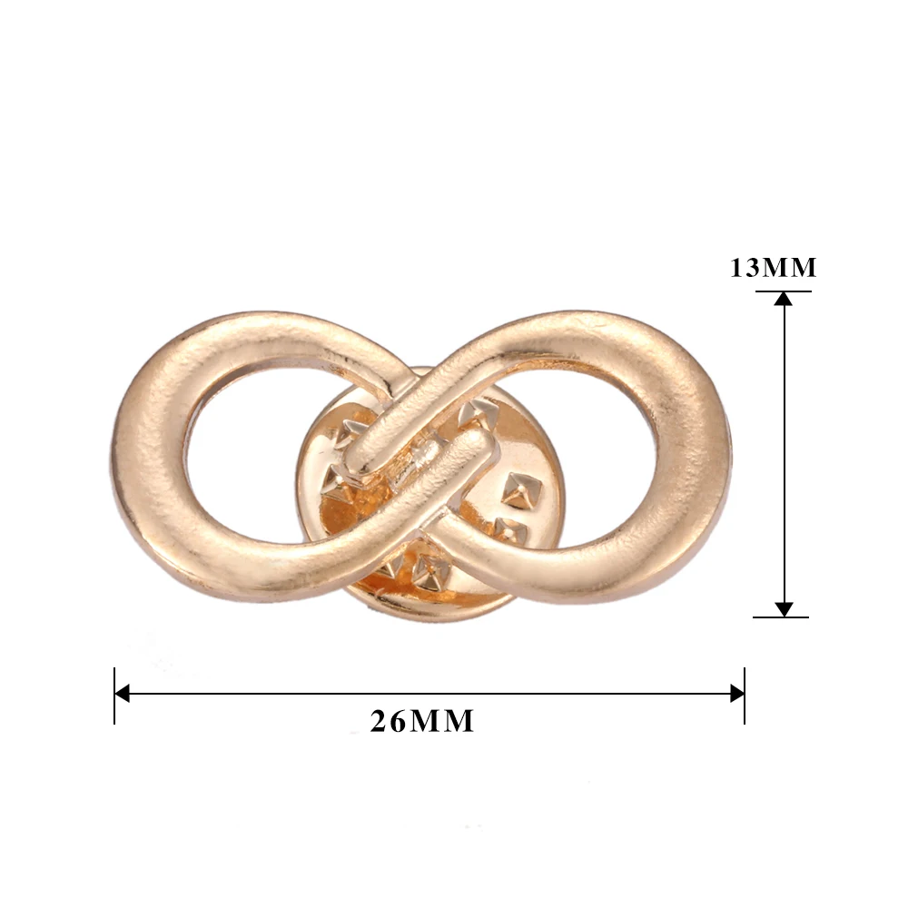200pcs Infinity Enamel Pin Buckle Metal Brooch For Coat Bag Pin Badge ...