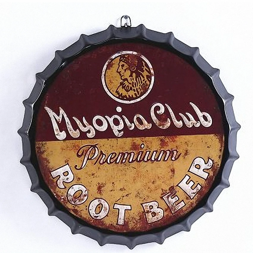 ROOT BEER Large 3D Beer Cover Tin Sign Logo Plaque Vintage Metal ...