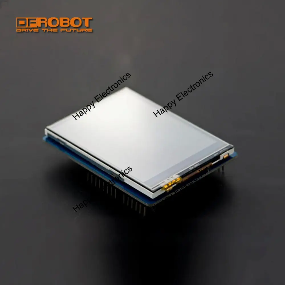 DFRobot 2.8" inches Color TFT Touch Shield Screen Display DM TFT28 105, 3.3V/5V with micro SD ...