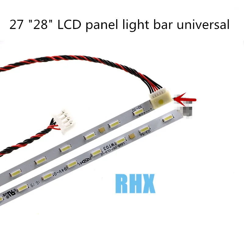 2Pieces-lot-28-27-inch-LCD-backlight-LED-strip-modified-6P-interface ...