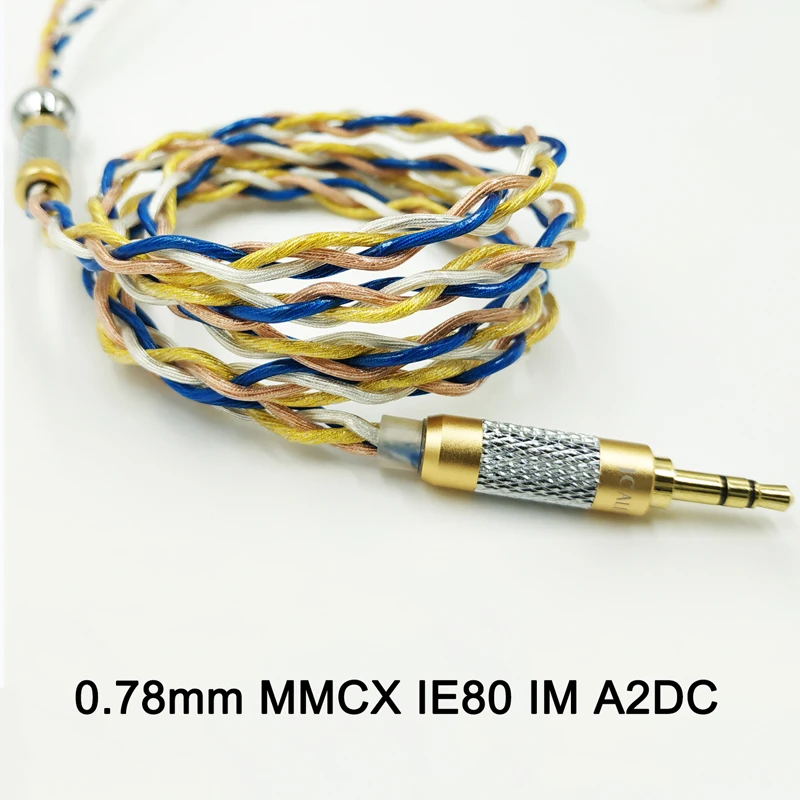 4 Strands 5N DIY MMCX Cable for Shure SE215 SE535 Earphone A2DC Ls50 ...