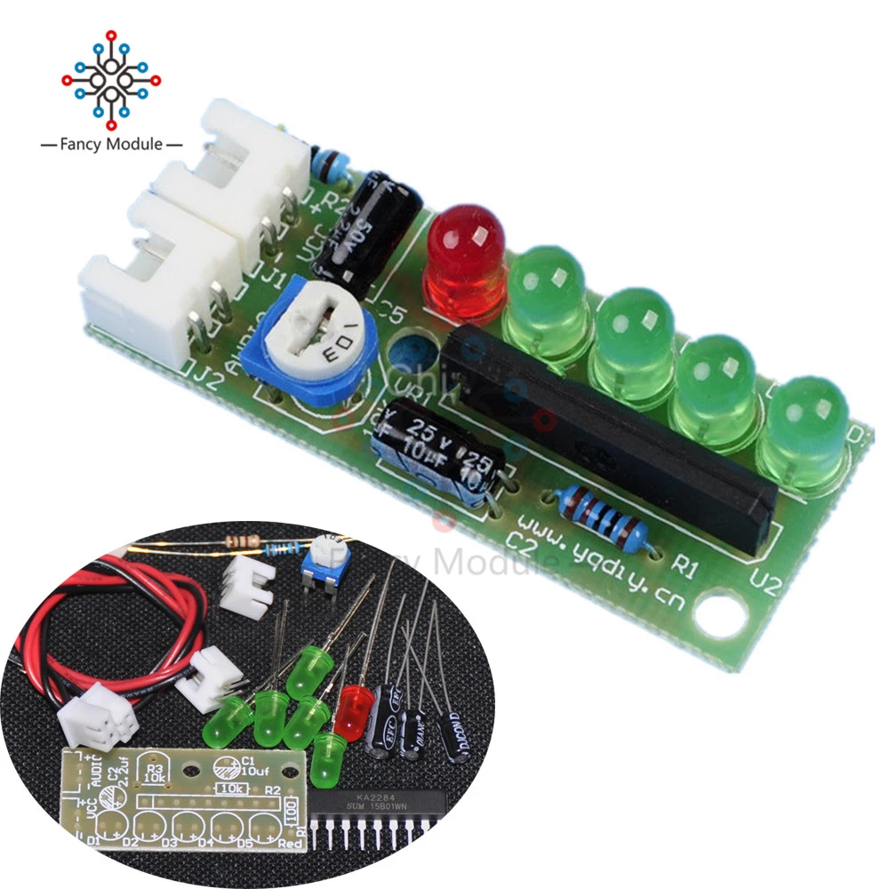 KA2284 Audio Level Meter Level Indicating Suit LED Indicator DIY Kit ...