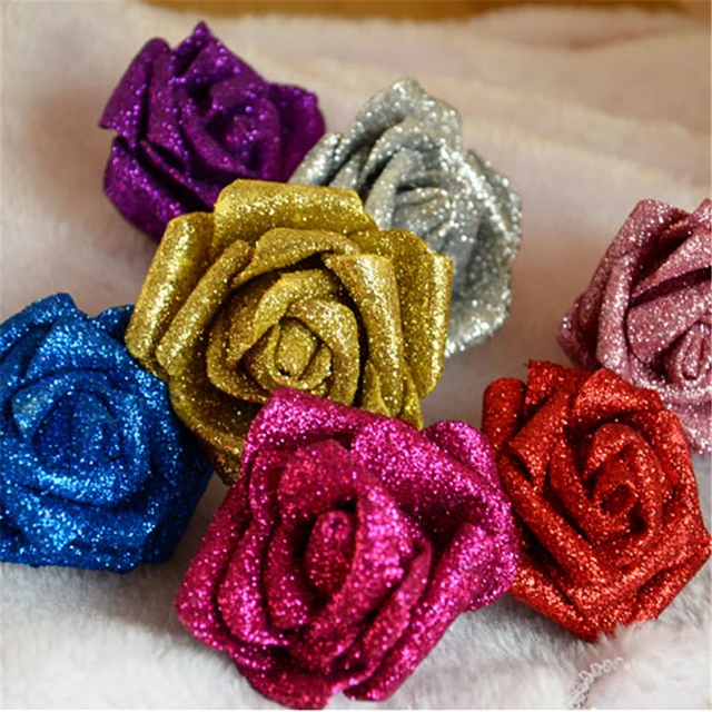 Real Glitter Flowers