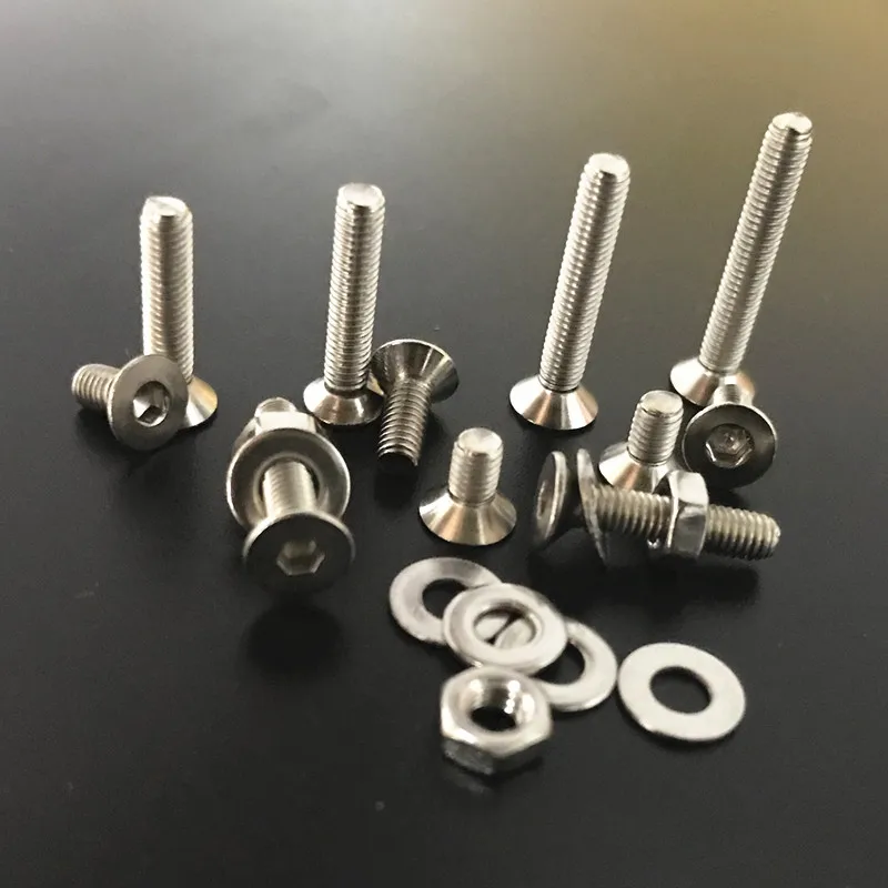 300 шт./компл. DIN7991 M2 M2.5 M3 GB70.3 ISO10642 JISB1194 304 ...