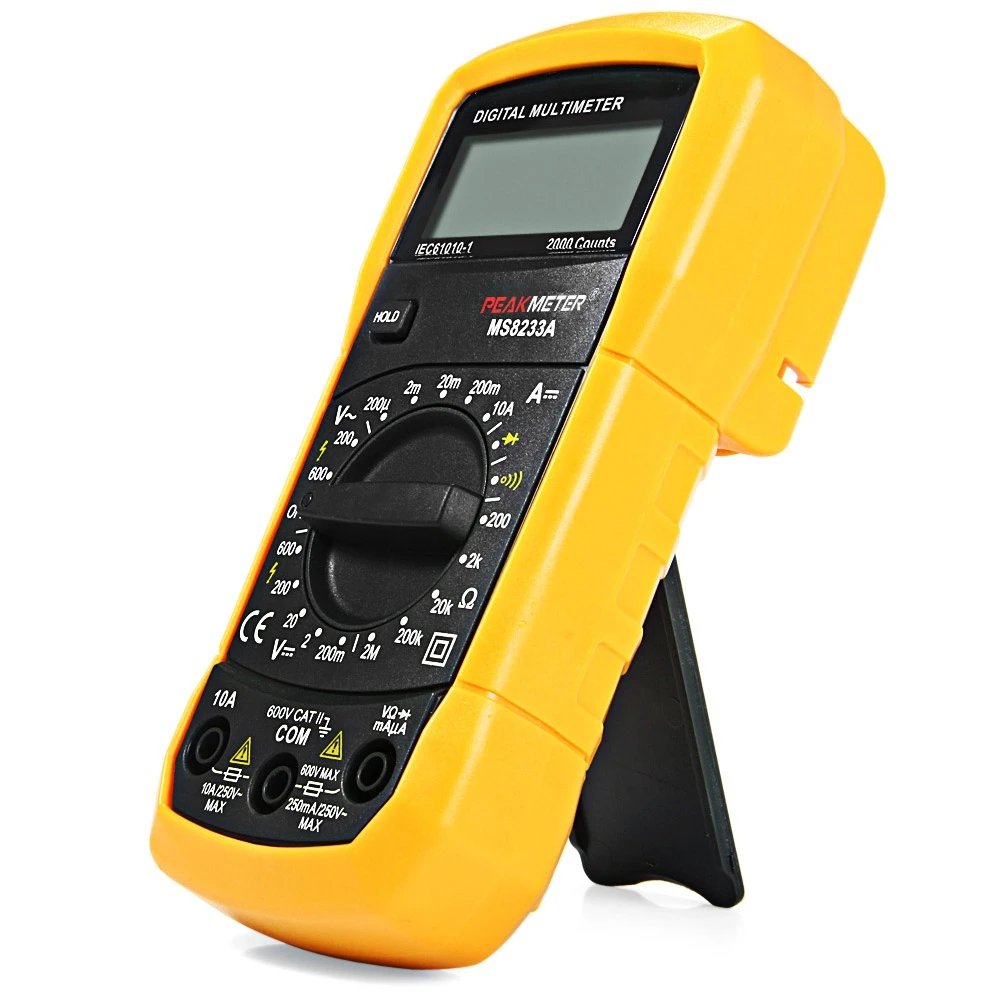 2017 Peakmeter Ms8233a Manual Range Mini Palm Size Digital Multimeter