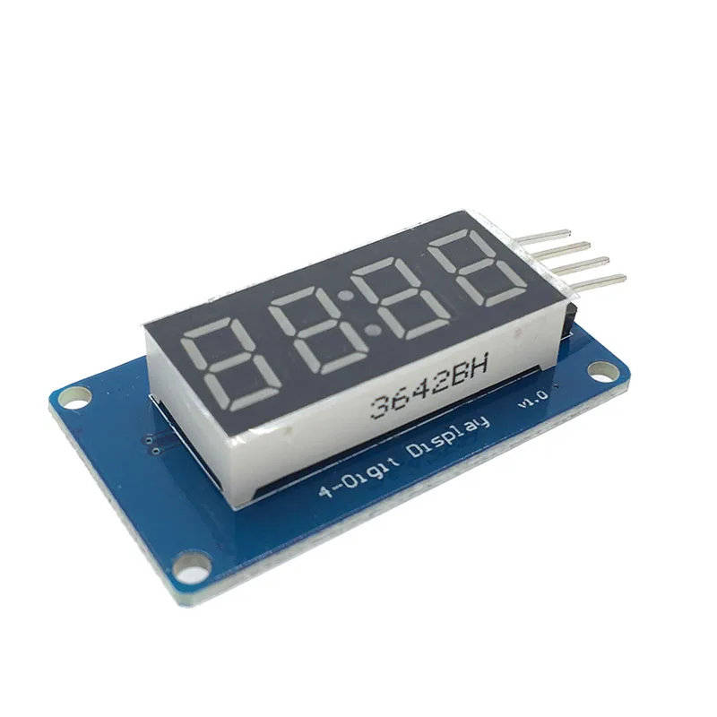 1PCS TM1637 4 Bits Digital LED Display Module For arduino 7 Segment 0 ...