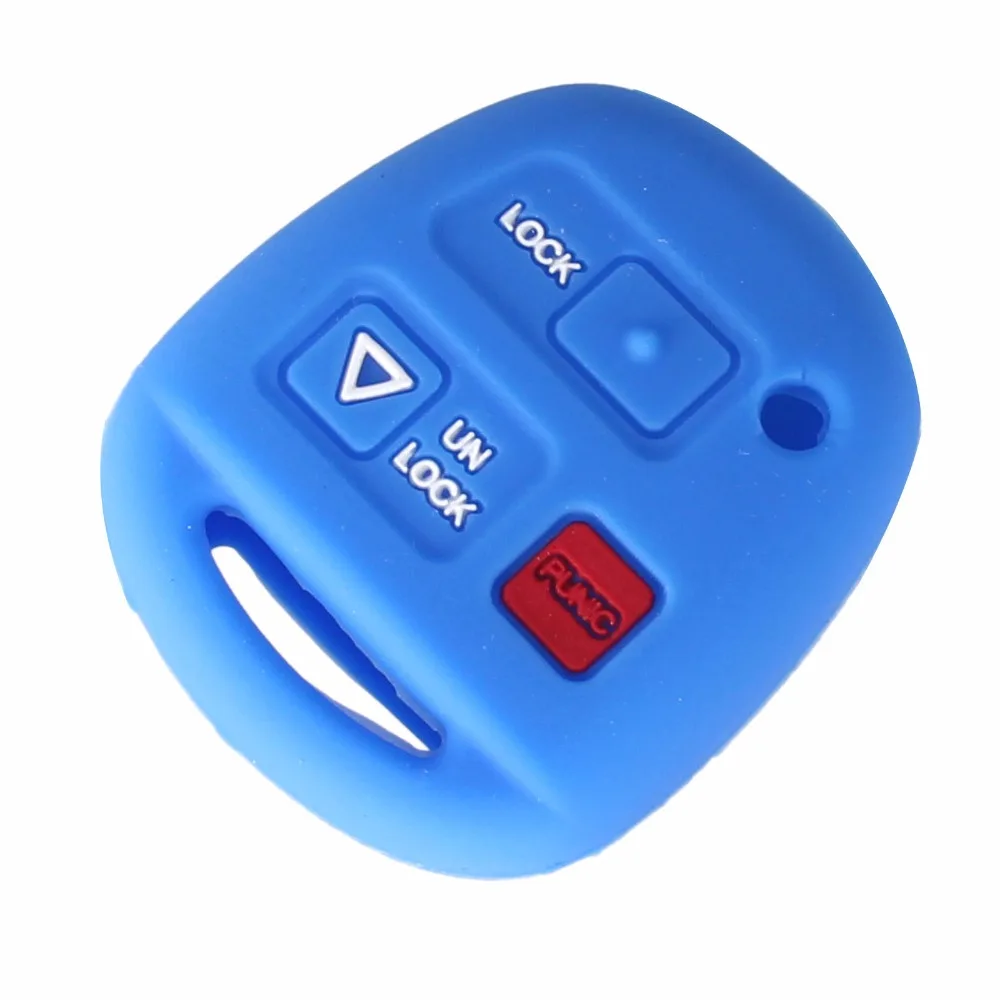 10pcs Remote 3 Buttons Silicone Case Key Cover For Lexus GX470 RX350 ...
