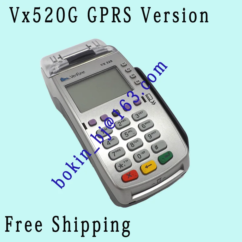 VeriFone VX520 GPRS Sem Fio Cartão De Crédito TERMINAL POS Sem Fio ...