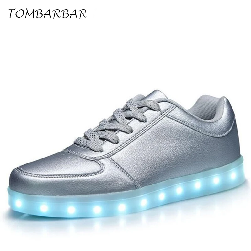 2017 New 7 Colors Luminous Led Light Shoes Men fashion USB Rechargeable ...