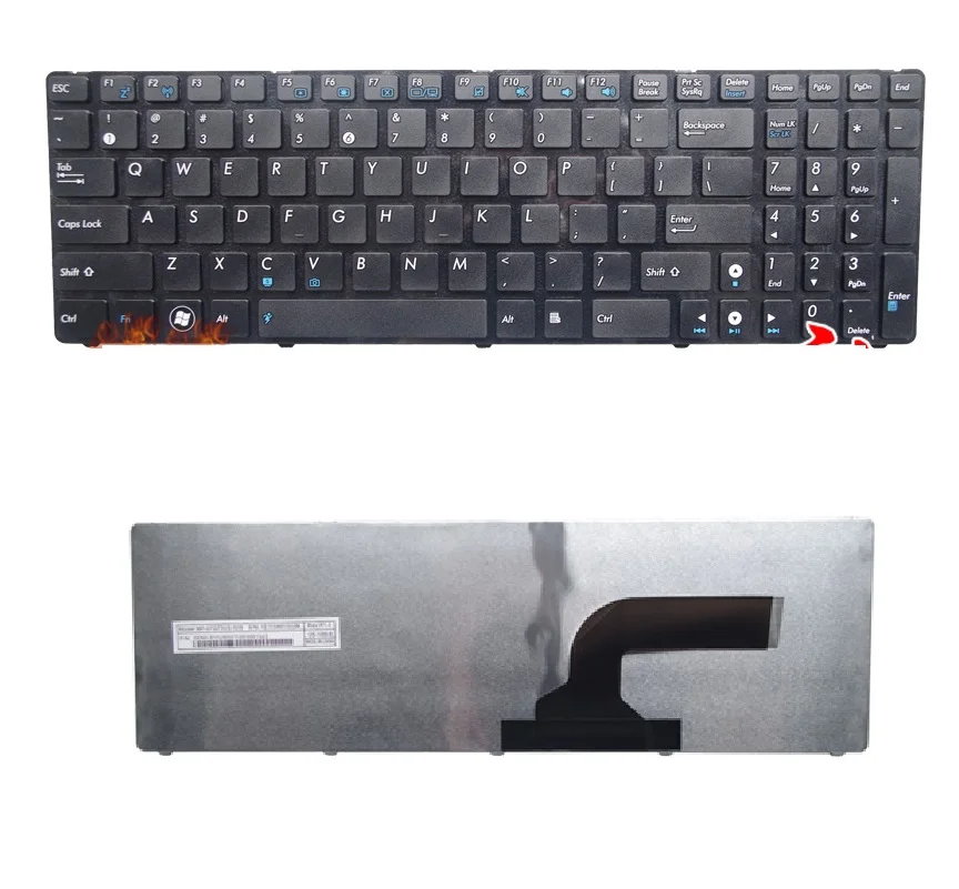 SSEA New US Keyboard for ASUS G53 G53JW G53Sx G53Sw G72JH K53Sj K54D ...