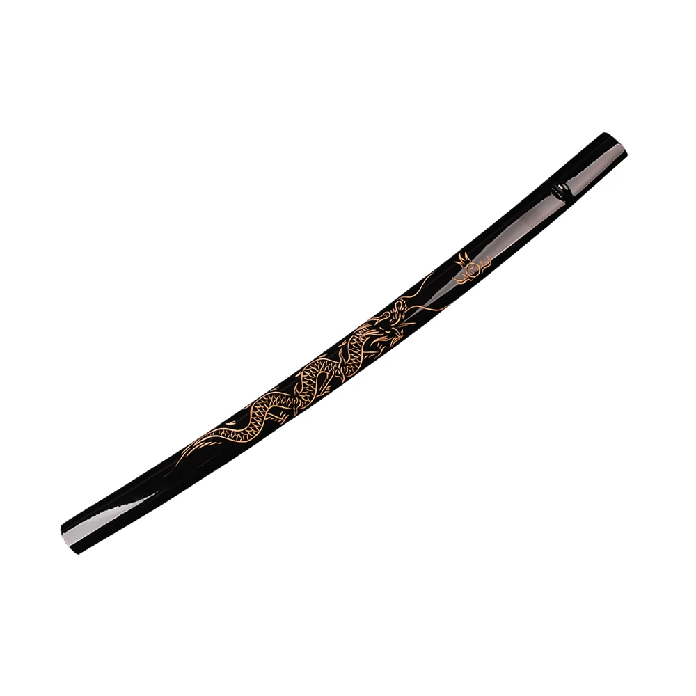 High Quality Delicate Sword Fitting Dragon Engraved Wooded Black Saya ...