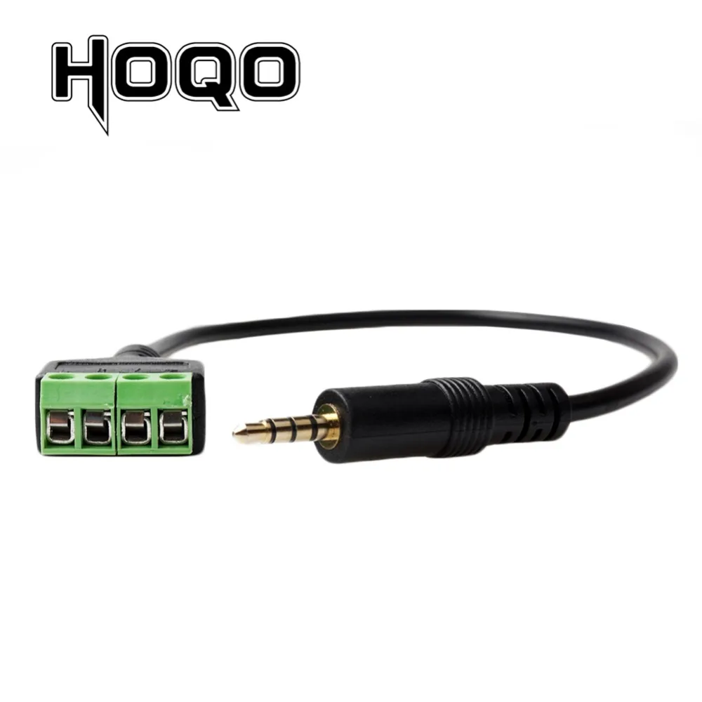 4 Pole 3.5mm Jack Male To 4 Pin Screw Connector Audio 3.5 Mm Jack To ...