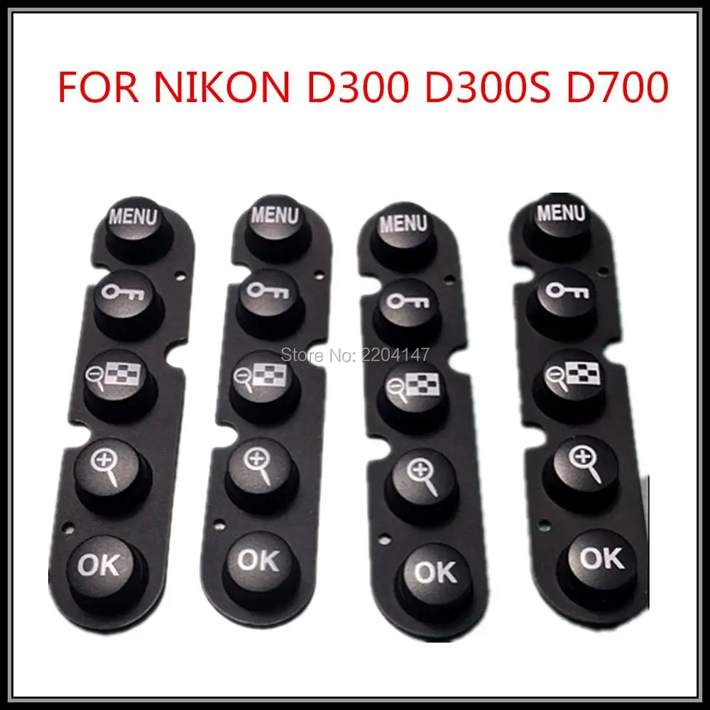 New Rear Back Case Cover Rubber Menu Key Keypad Button For Nikon D300 ...