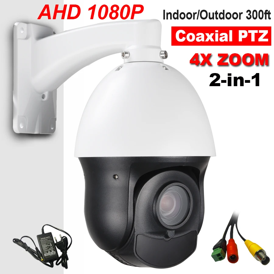 2017 New 2MP 4 inch Mini Size AHD 1080P PTZ camera Speed Dome 4X ...