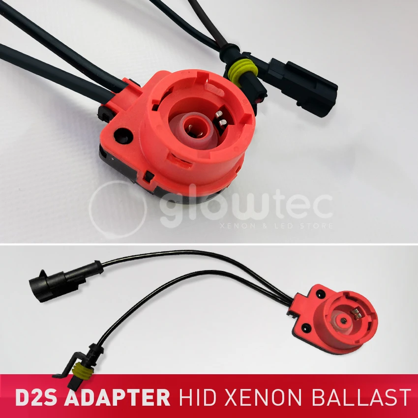 2pcs D2 D2C D2S D2R Adapter AMP Socket Converter Cable XENON Harness ...