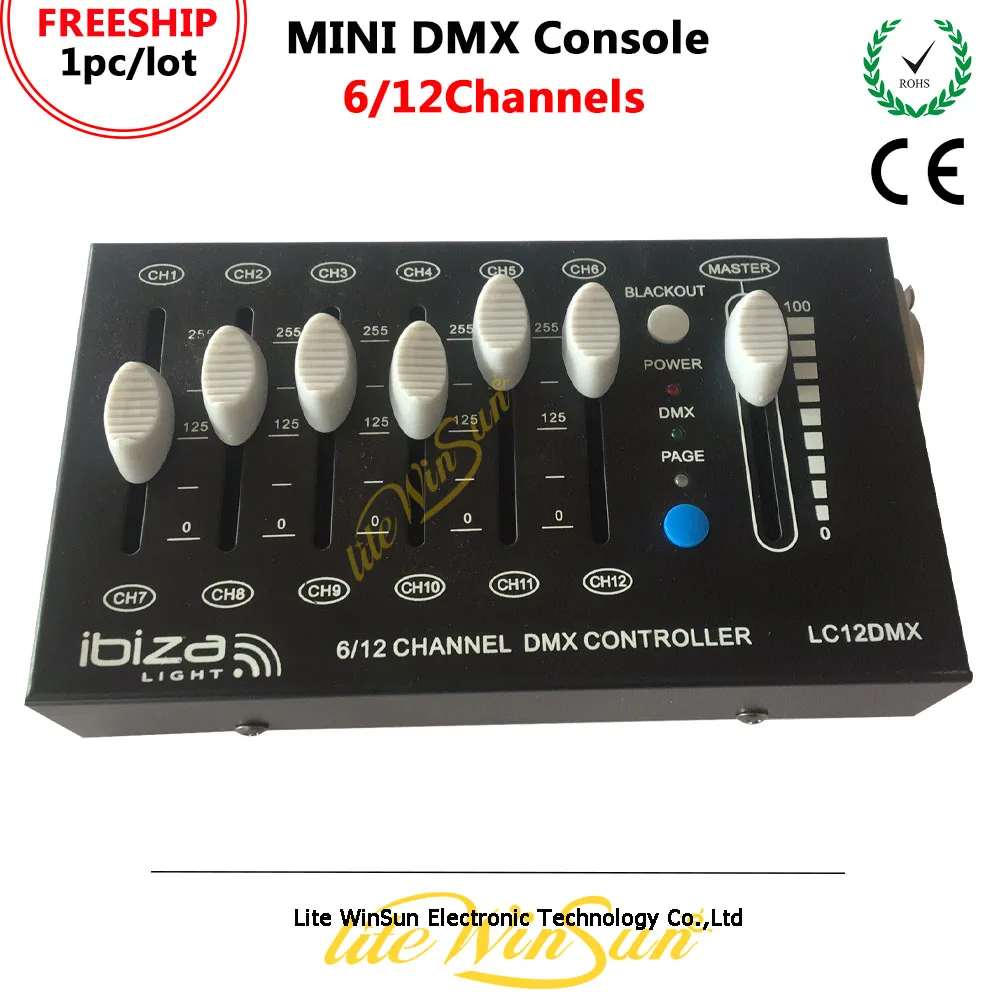 Litewinsune 6/12Channels Mini DMX512 Console Table DMX Controller for ...
